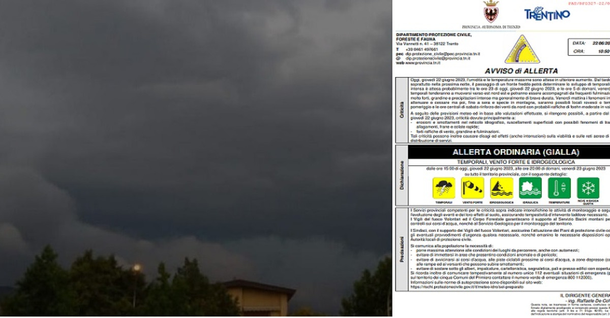 Temporali, grandine e vento forte: dopo l'ondata di caldo scatta l'allerta gialla per il ...